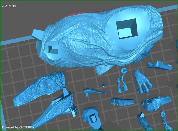 Blue Raptor Jurassic Park - STL File for 3D Print