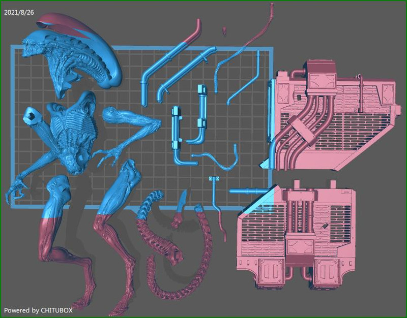 Alien Dog Walking - STL File for 3D Print