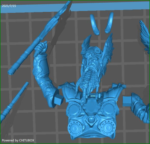 Odin Statue - STL File for 3D Print
