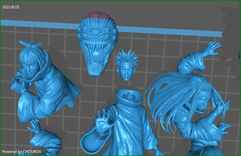 Naruto Pain Six Statue - STL File for 3D Print