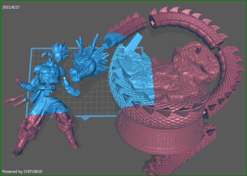 Goku Shenron Dragon Ball Z - STL File for 3D Print