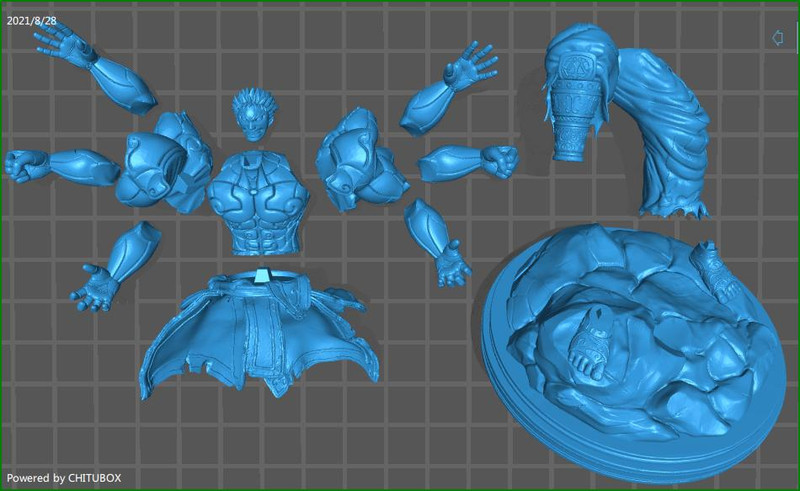 Asura Wrath Statue - STL File for 3D Print
