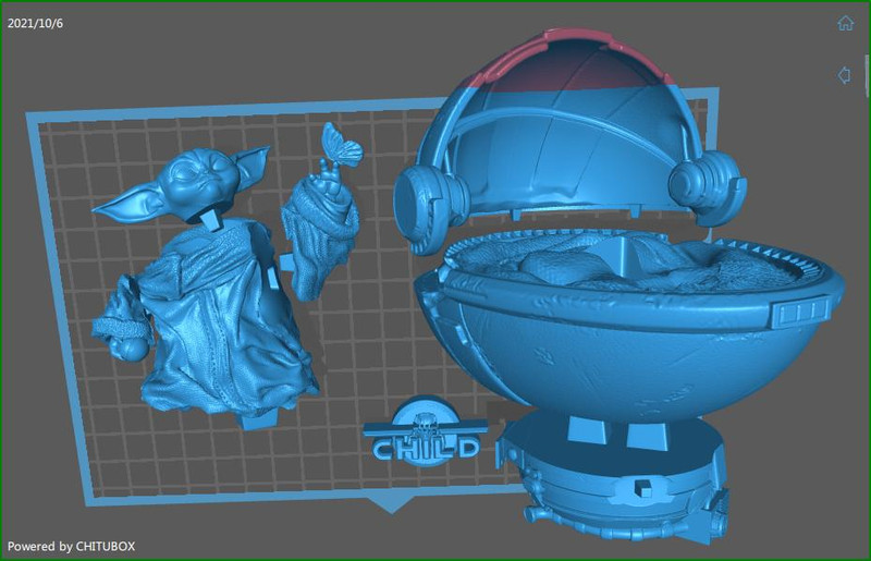 Grogu Baby Yoda The Mandalorian - STL File for 3D Print