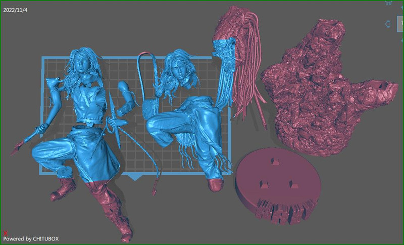 Prey Statue - STL File for 3D Print