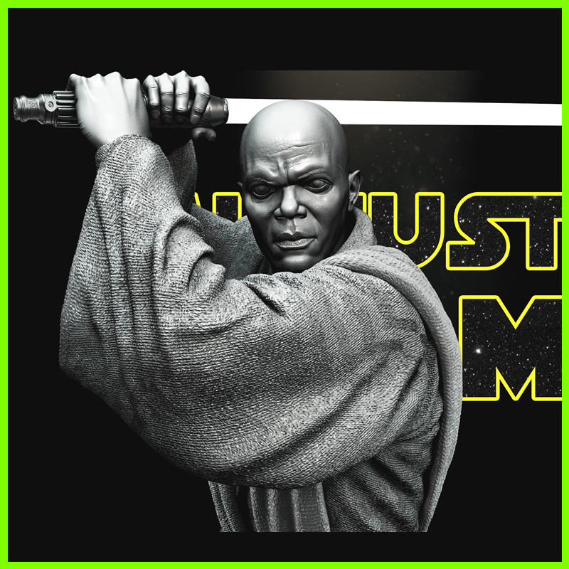 Mace Windu Star Wars - STL File for 3D Print