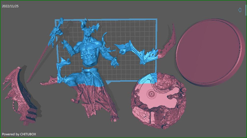 Blood Demon Statue - STL File for 3D Print