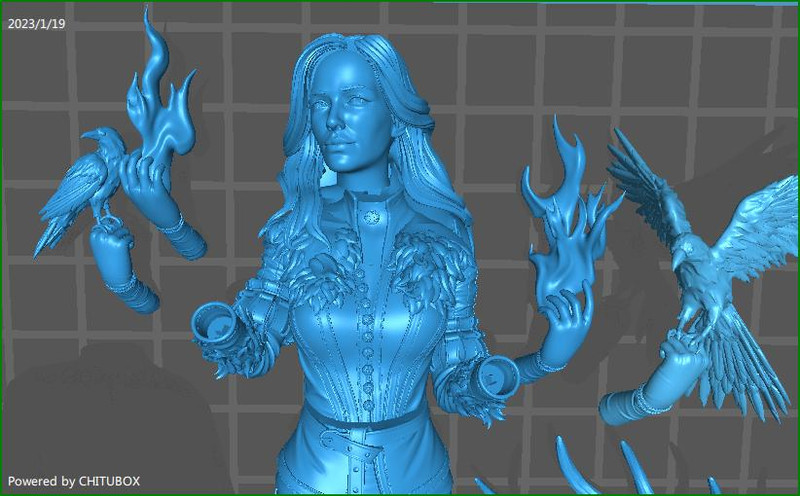 Yennefer The Witcher 3 Statue - STL File for 3D Print
