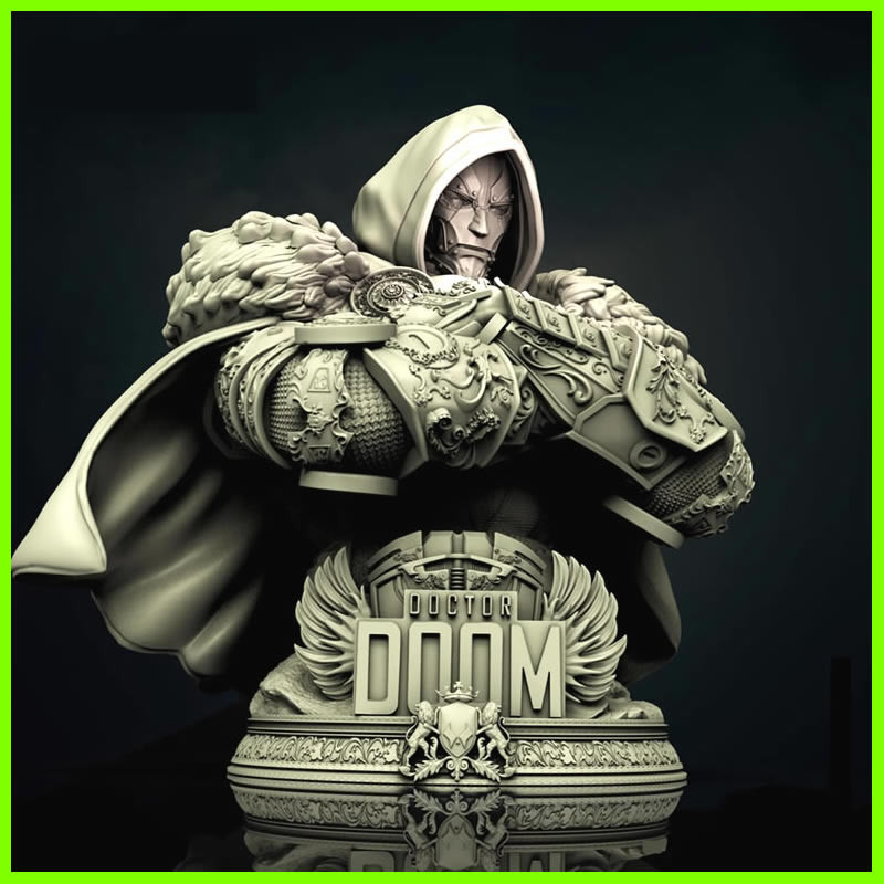 Doctor Doom Bust - STL File 3D Print
