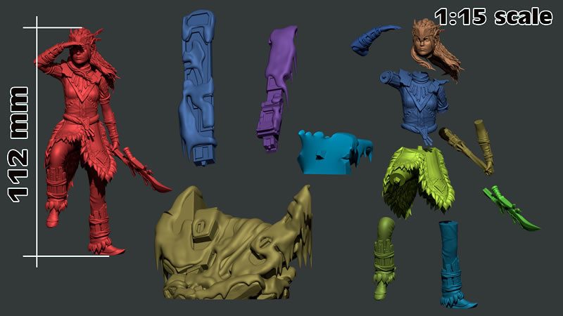 Aloy Horizon Zero Dawn - STL File 3D Print