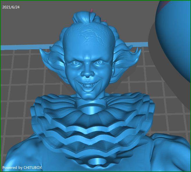 Pennywise Statue - STL File for 3D Print