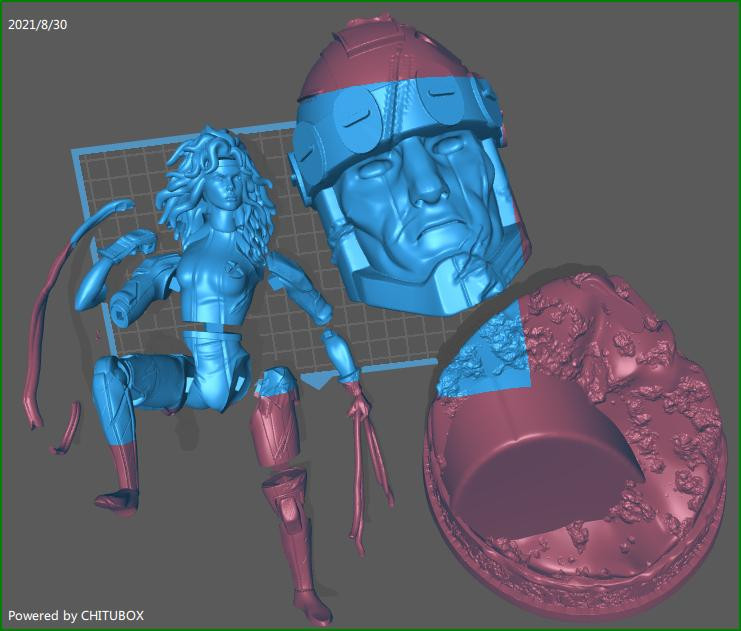 Rogue X Men Statue - STL File for 3D Print