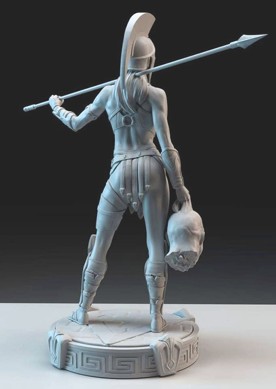Leonis Female Warrior - STL File for 3D Print