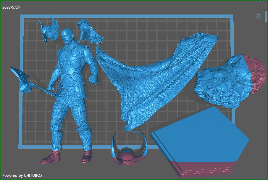 Thor Statue - STL File for 3D Print