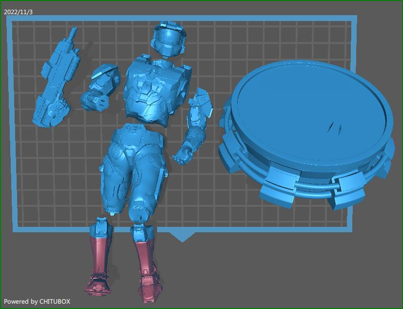 Halo The Master Chief - STL File for 3D Print