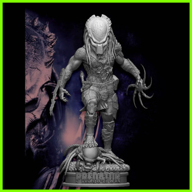 Wolf Predator Statue - STL File 3D Print