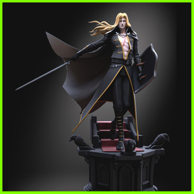 Castlevania Alucard Statue - STL File 3D Print