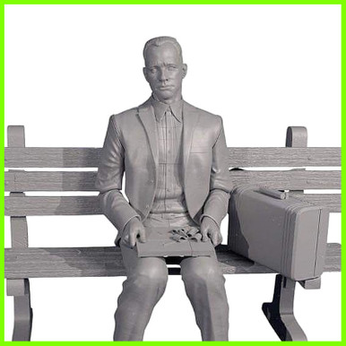 Forrest Gump Tom Hanks Statue - STL File 3D Print