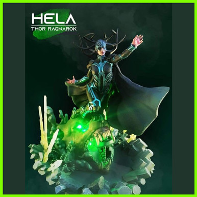 Hela Ragnarok Statue + Bust - STL File for 3D Print