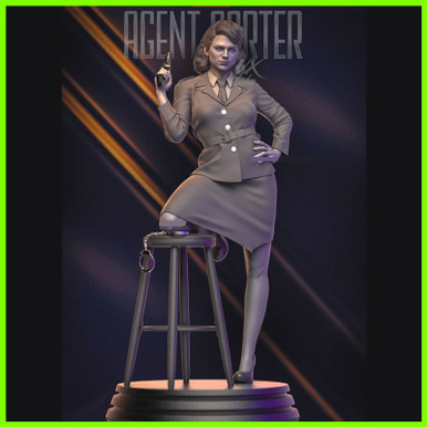 Agent Carter Statue - STL File for 3D Print
