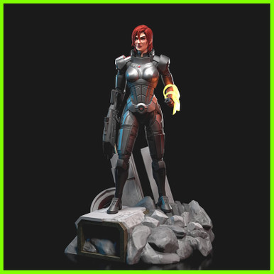 Female Shepard Mass Effect - STL File for 3D Print