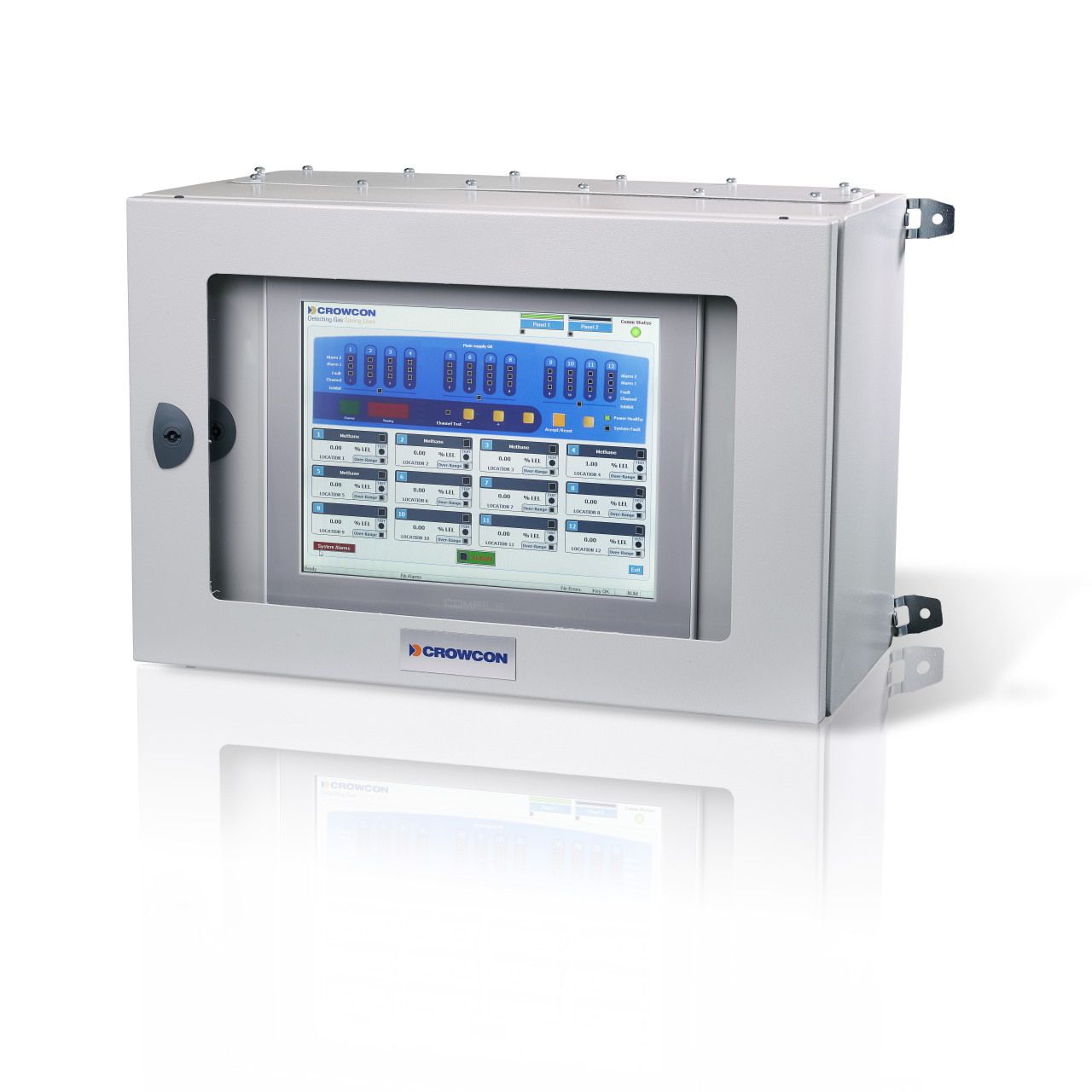 Crowcon HMI touchscreen controller - Gas Monitor Point