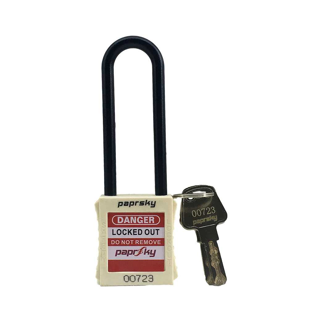 Electrical LOTO Lock White PS-LOTO-PPNR-76