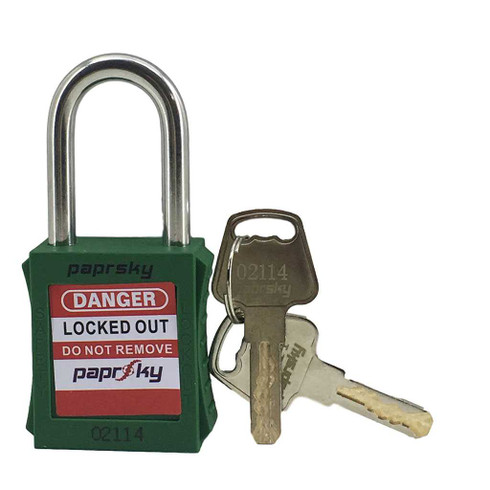Electrical Lockout Padlock Green PS-LOTO-PPR-38