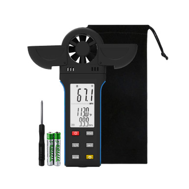 Holdpeak Handheld Anemometer with Vane Cover & 270º Rotatable Detector ...