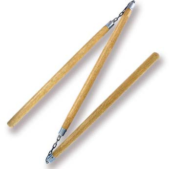 Three Section Red Oak Nunchaku - Auckland Martial Arts Supplies