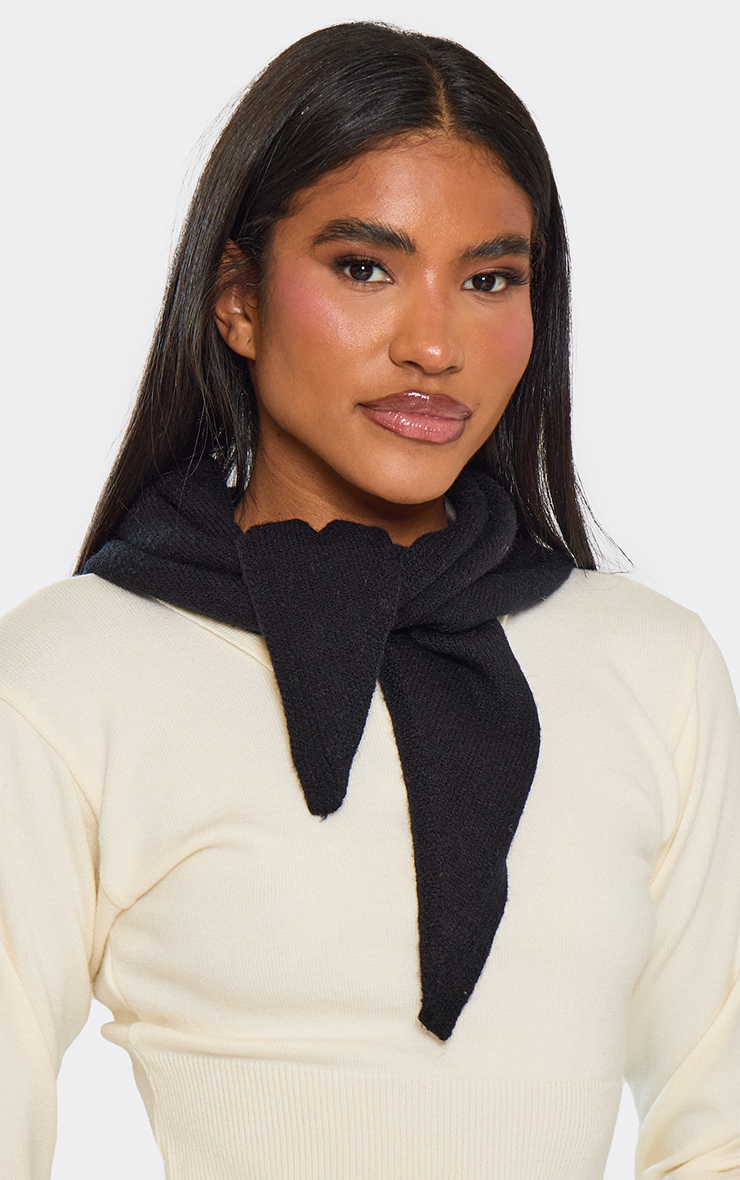 Tie Front Shawl Scarf In Black | EGO US | EGO