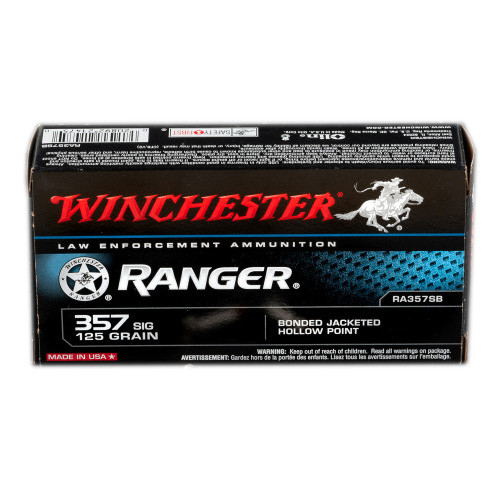 Winchester Ranger .357 Sig 125gr T-Series - Law Enforcement Only ...