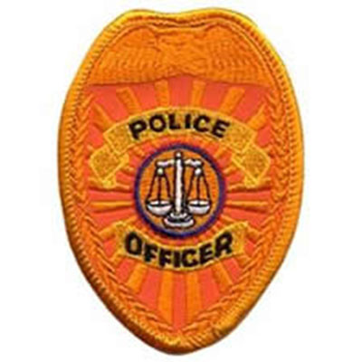Hero's Pride Police Officer Badge Patch - Reflective - Atlantic ...