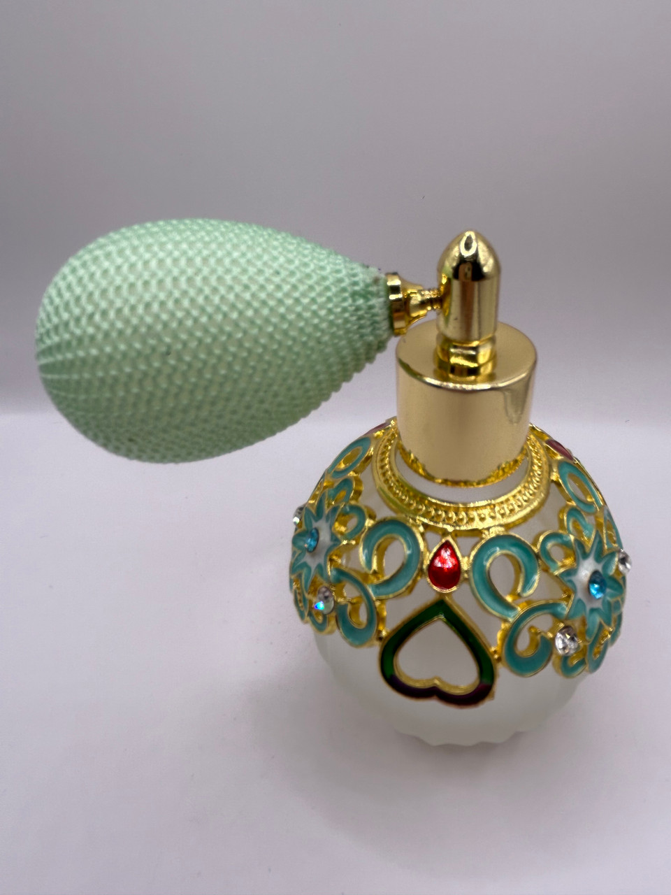 PB-Mint Colored Bulb Atomizer - Bourbon French Parfums