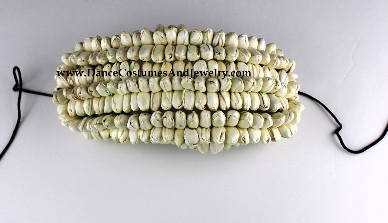 White cellulose flower for Indian classical dance 9 row oval