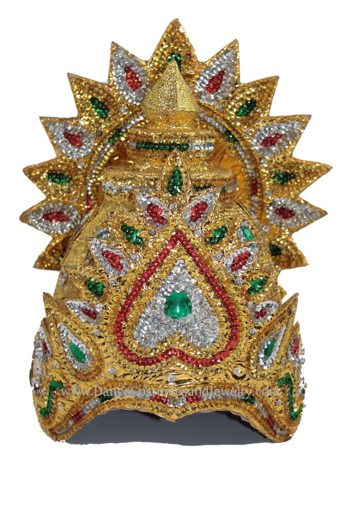 Mukut, crown or kireedam for Indian King dance drama Costume