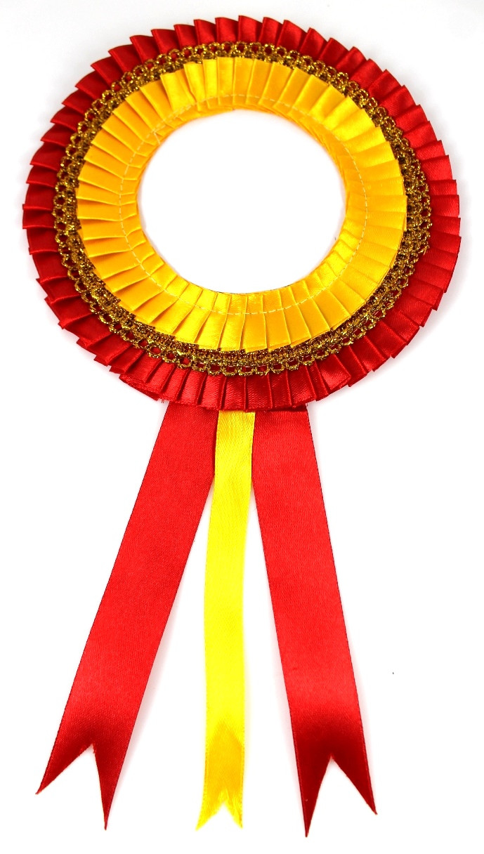 Event volunteer badge Yellow and Red