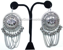 Silver-plated Earrings, Odissi dance