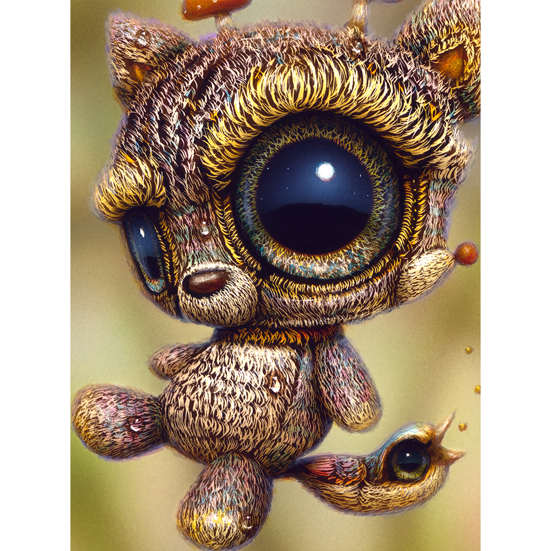 Original Artwork "Wood Sprite 21" (SOLD) - Naoto Hattori Online Store