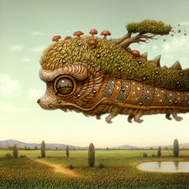 Original Artwork "Fungus Dragon 2" (SOLD) - Naoto Hattori Online Store