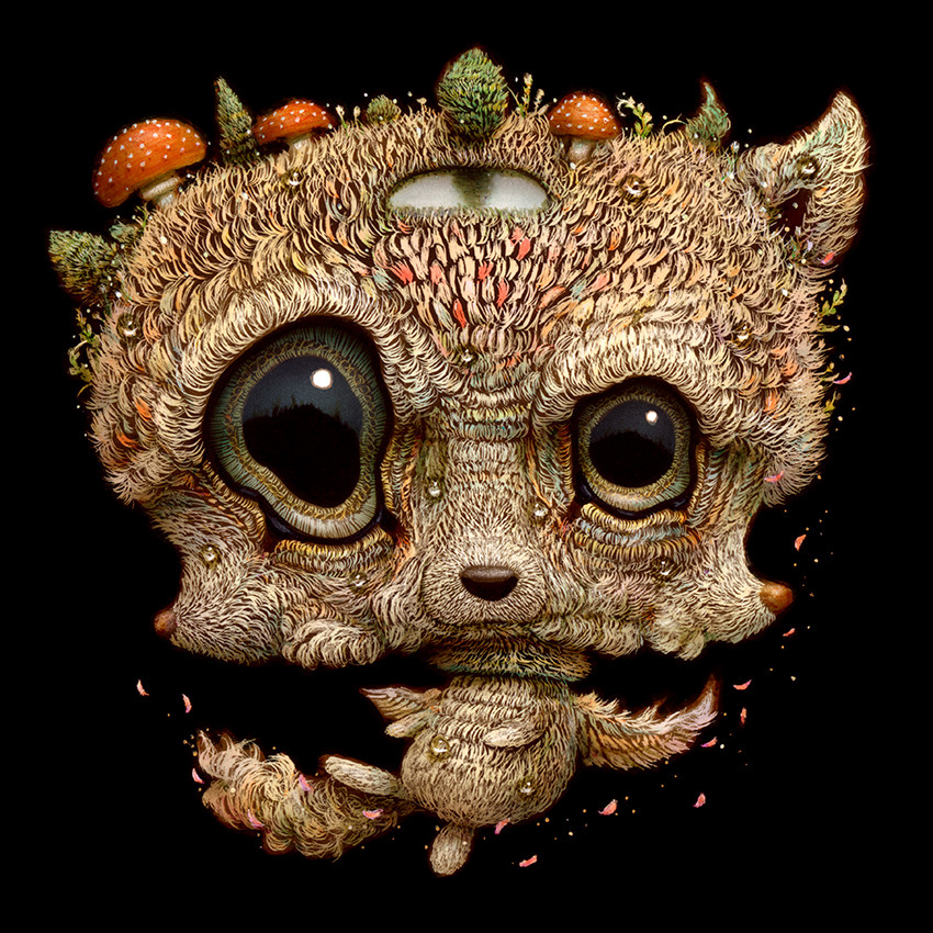 Original Artwork "Wood Sprite" (SOLD) - Naoto Hattori Online Store