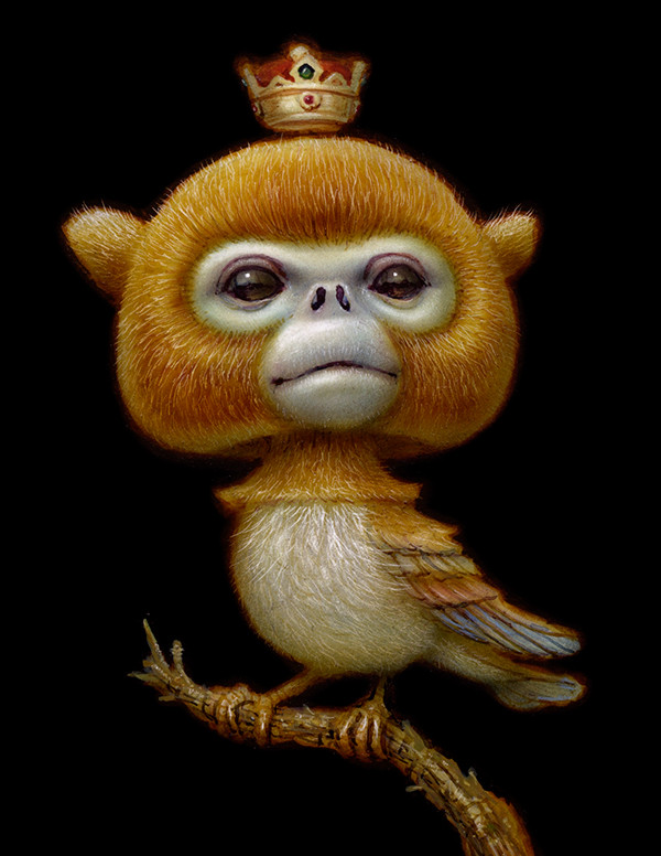 Original Artwork "Tripping Bird 03" (SOLD) - Naoto Hattori Online Store