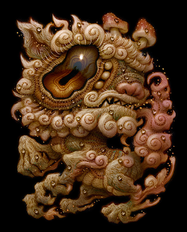 Limited Edition Print "Komainu" (SOLD OUT) - Naoto Hattori Online Store