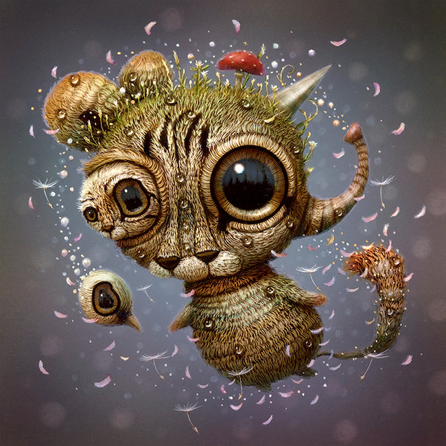Original Artwork "Wood Sprite 2" (SOLD) - Naoto Hattori Online Store