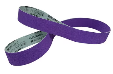3M™ Cubitron™ II Cloth Belt 984FX Pro, 36+ YF-weight, Film-lok, Single-flex