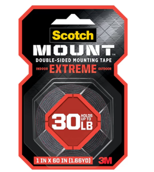 Scotch-Mount™ Extreme Double-Sided Mounting Tape 414H-DC, 1 In X 60 In