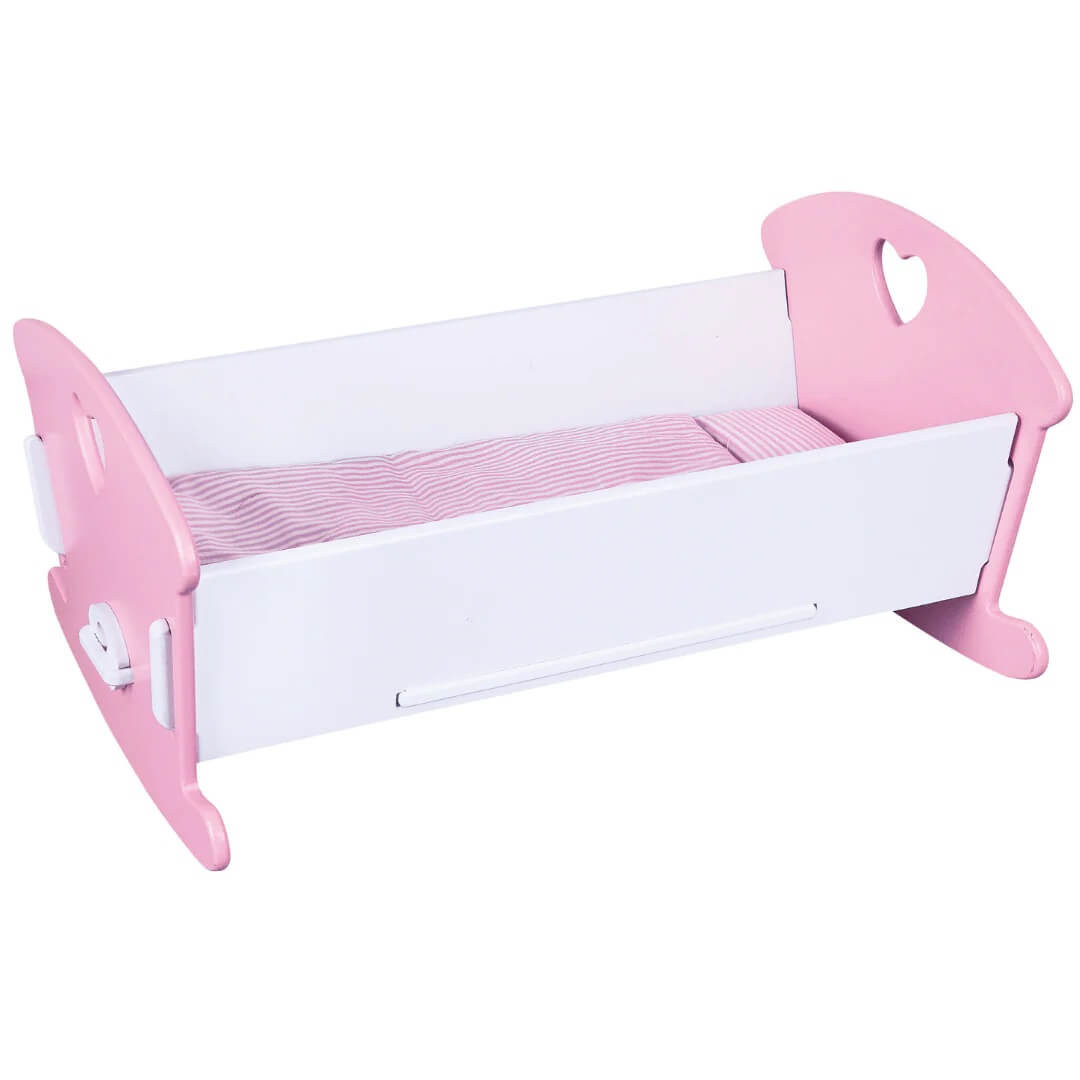 Fun Factory Doll Cradle Pink Bedding | Australia Shipping