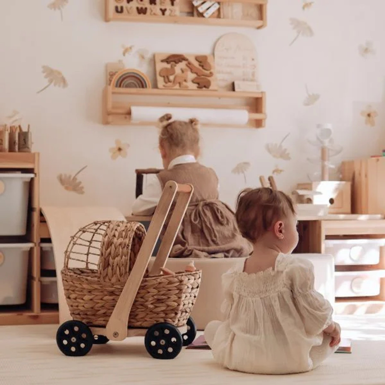 Qtoys Water Hyacinth Doll Pram & Walker! Australia Delivery