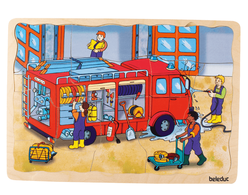 Beleduc Multilayer Puzzle - Fire Brigade | Early Childhood Sale!