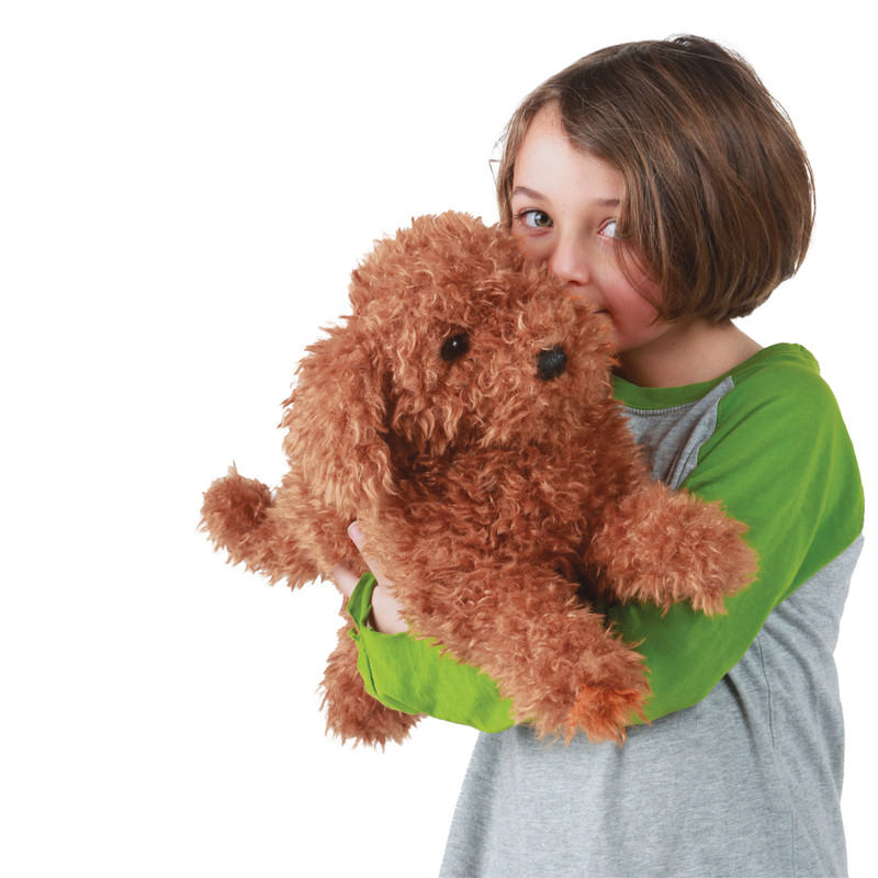 Folkmanis Toy Poodle Puppy Puppet - Express Australia Shipping!