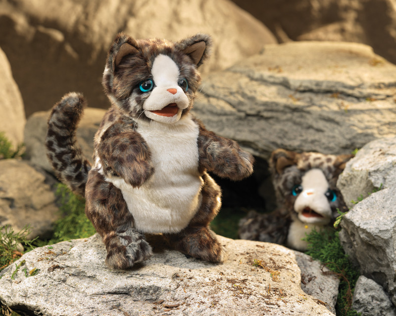 Folkmanis Wildcat Kitten Puppet on Sale! Animal Puppets Online